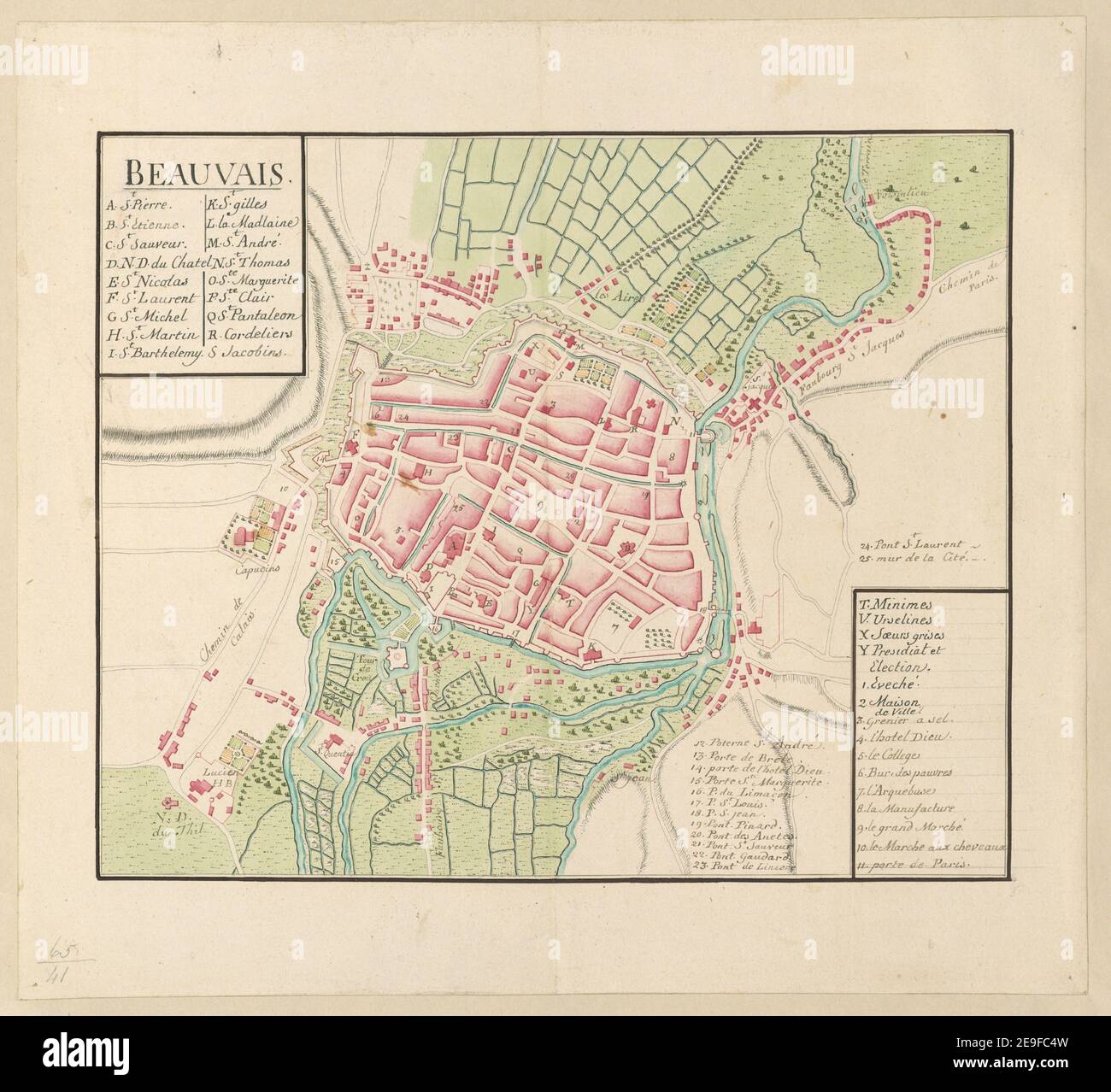 Beauvais map hi-res stock photography and images - Alamy