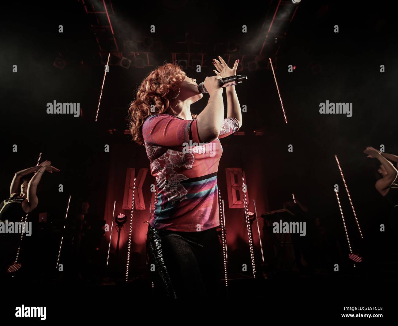 Katy B live on stage at KOKO in London Stock Photo - Alamy