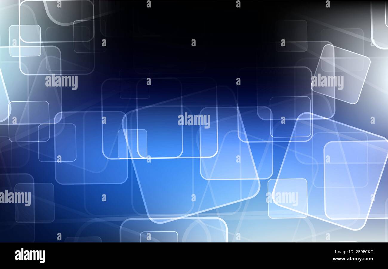 Abstract wide technology background with hexagons and gear wheels. Hi ...