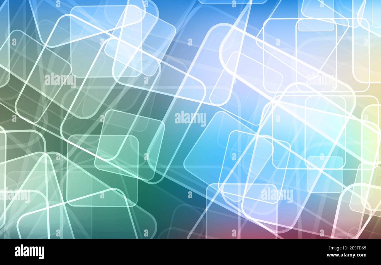 Abstract wide technology background with hexagons and gear wheels. Hi ...