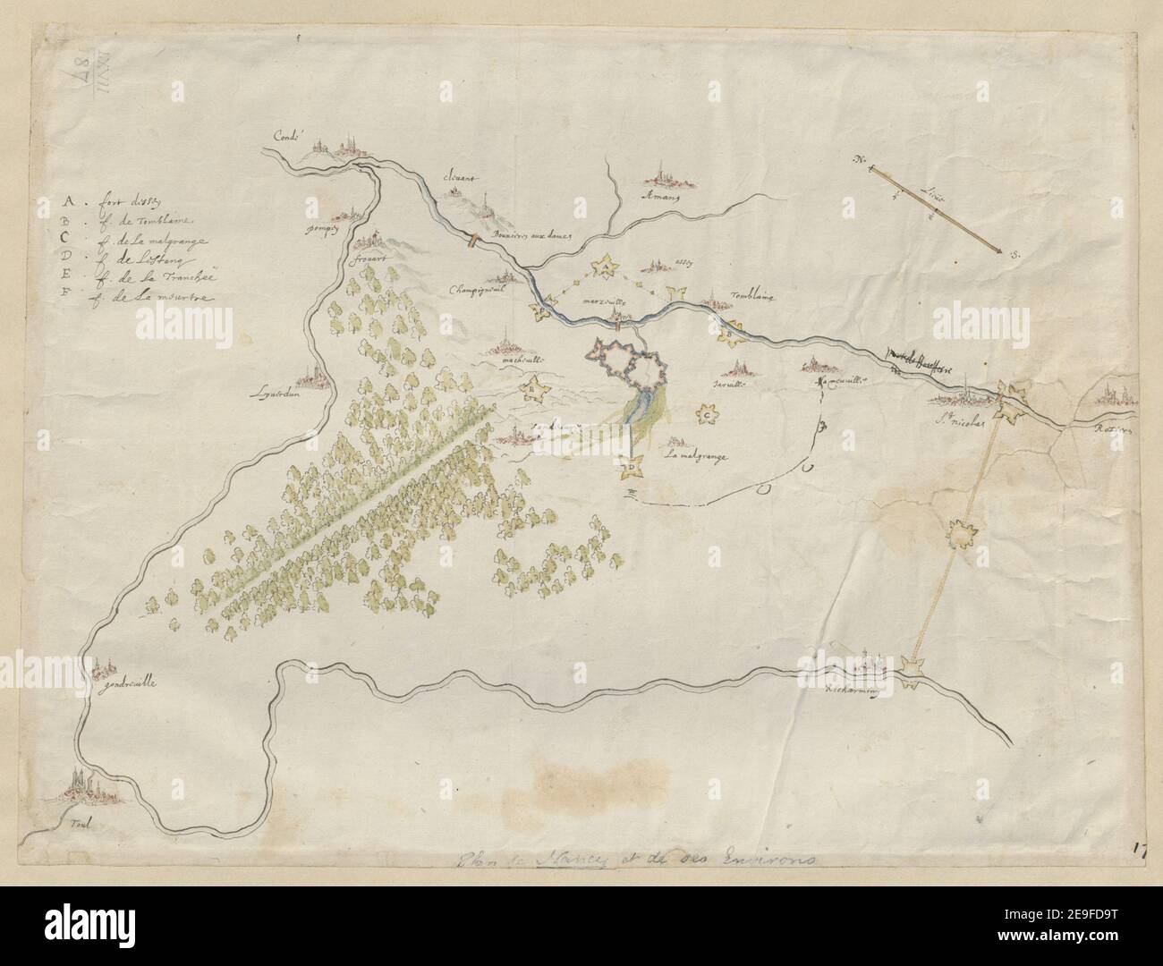Plan de Nancy et de ses Environs . Map information: Title: [Plan de ...