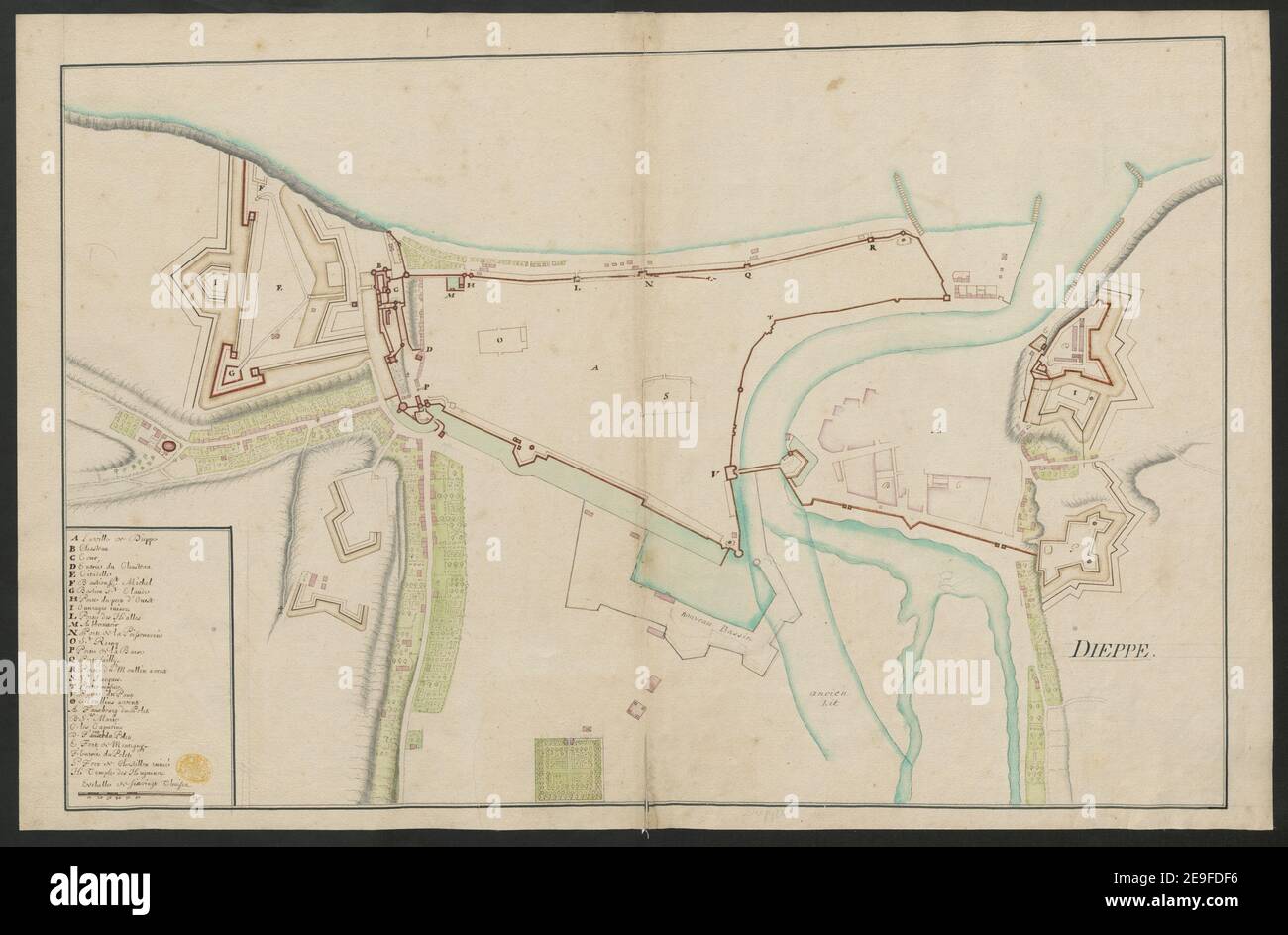 Map of dieppe hi-res stock photography and images - Alamy