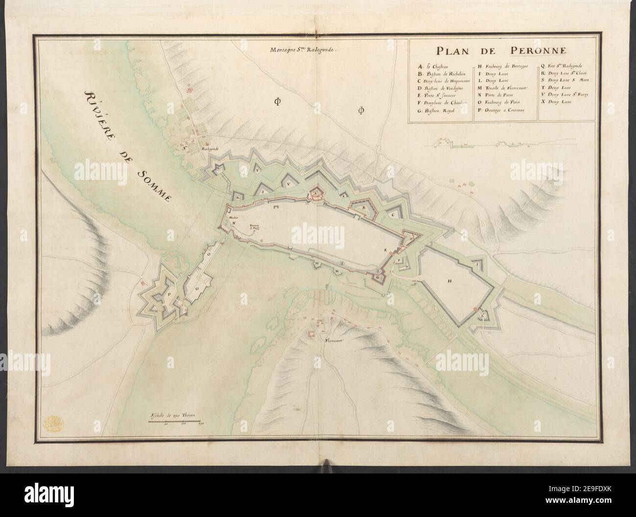 Plan de Peronne. Map information: Title: Plan de Peronne. 69.50. Place ...