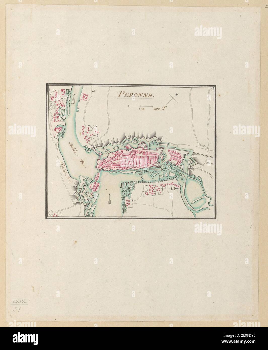 Peronne map hi-res stock photography and images - Alamy