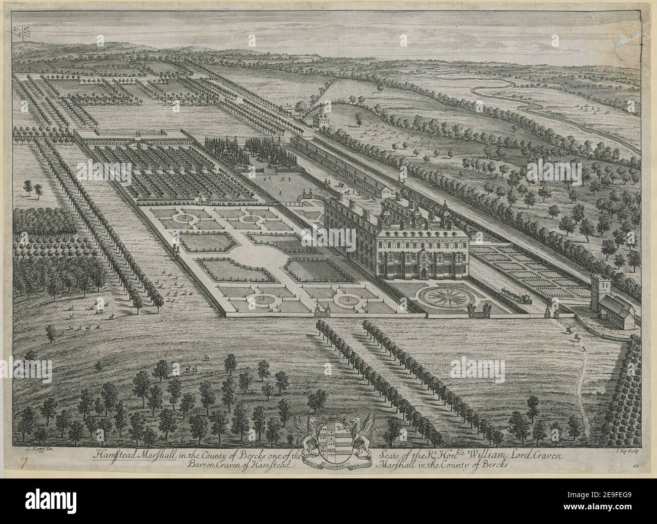 Hamstead Marshall in the County of Bercks one of the / Seats of the Rt ...