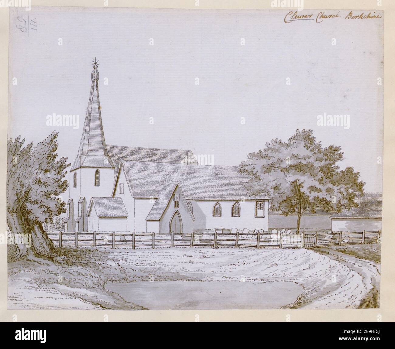 Clewer Church Berkshire. Visual Material information: Title: Clewer ...