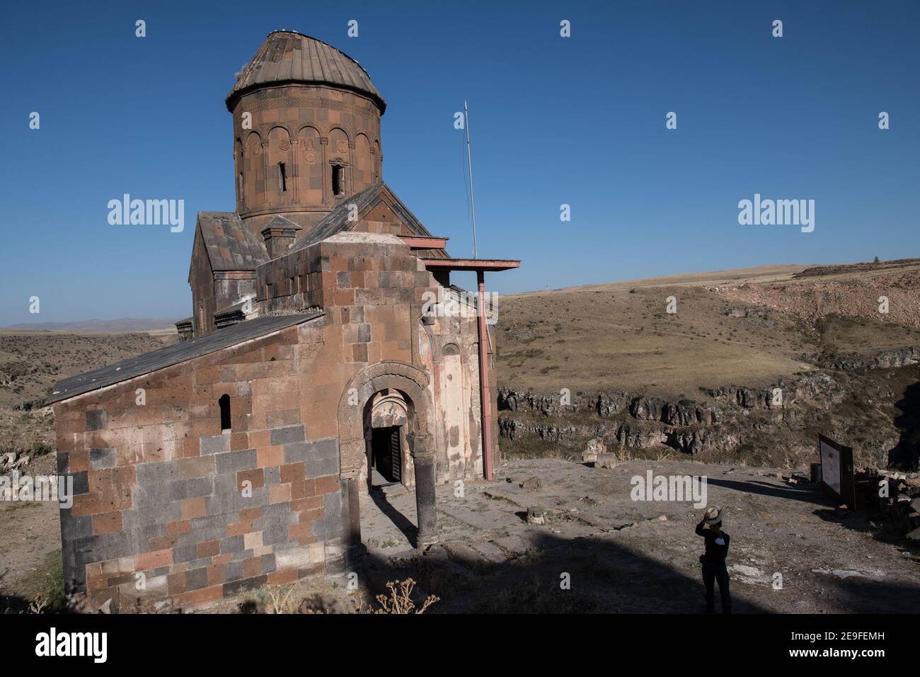 Ruins of medieval Armenian Church of St. Gregory. Ani, Turkey, near ...