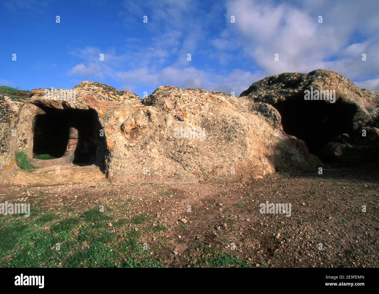 Bonorva, Sardinia, Italy. Sant'Andrea Priu archeological area (scanned ...