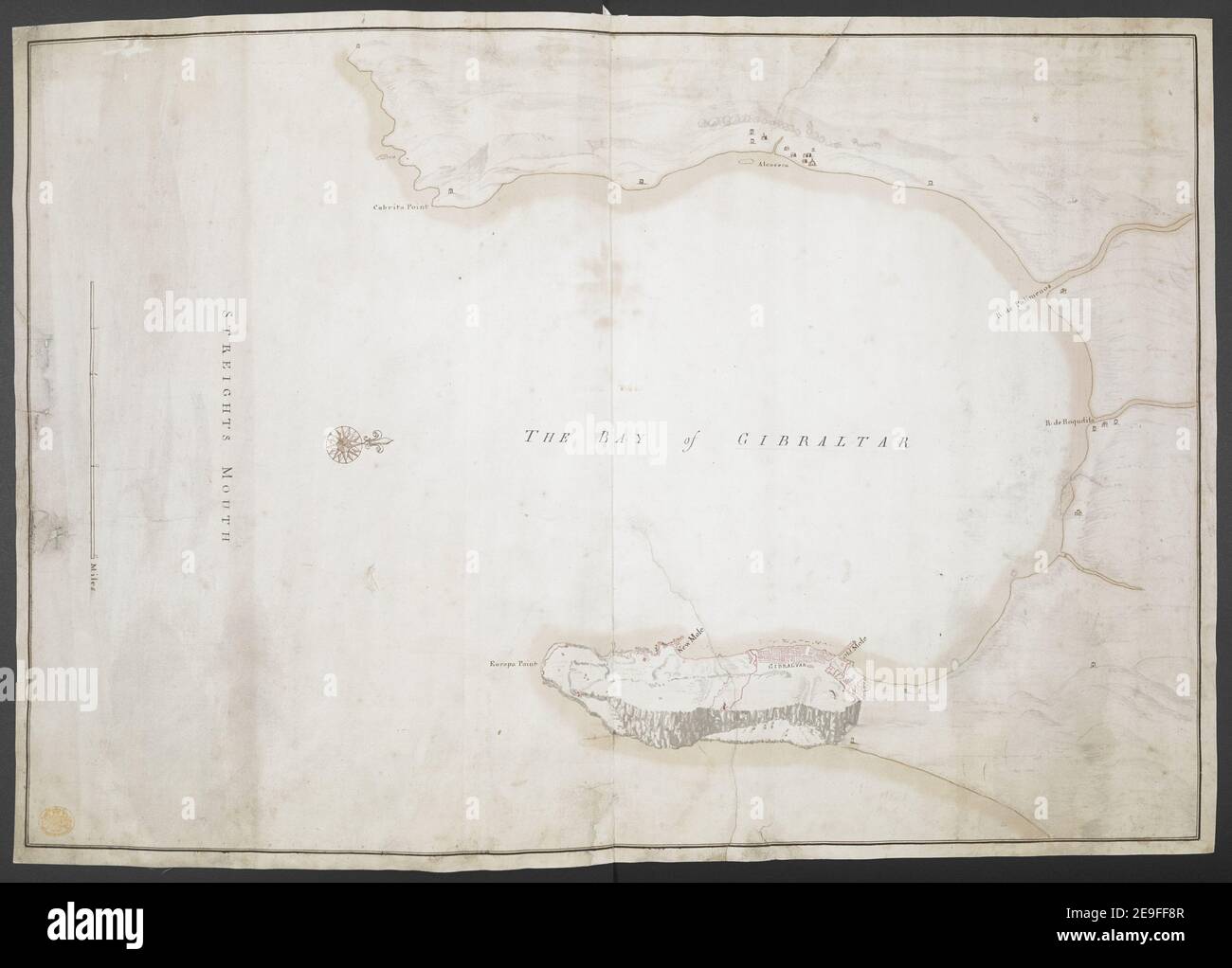 Gibraltar map hi-res stock photography and images - Alamy