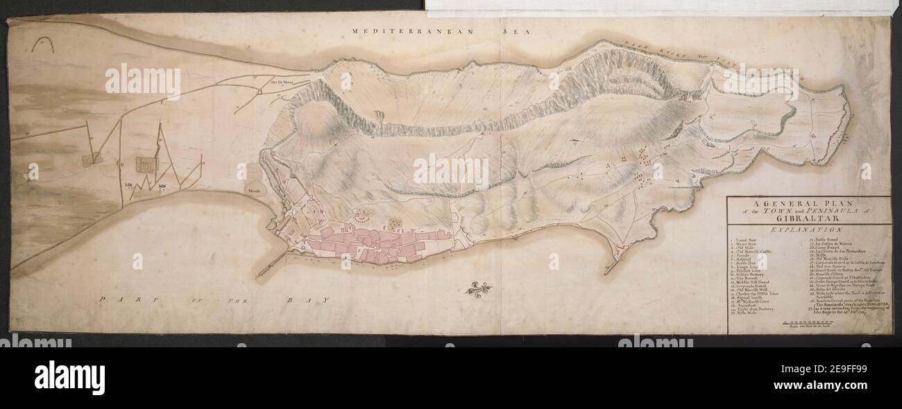 Gibraltar map hi-res stock photography and images - Alamy