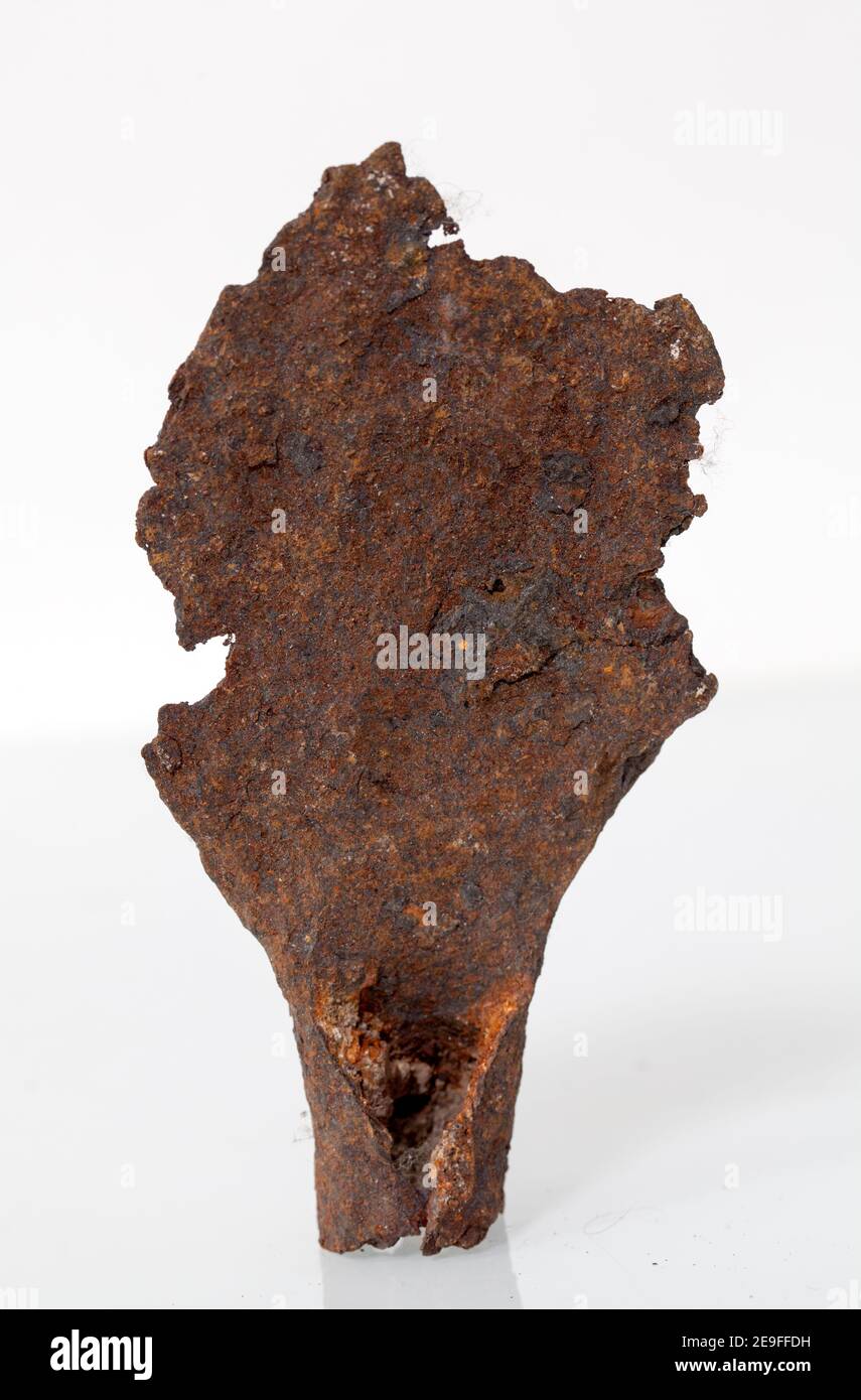 Antique Farming Hoe from Archaelogical Dig in Lopburi Thailand Stock ...