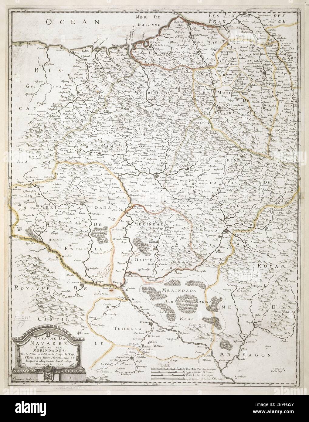 Map of navarre hi-res stock photography and images - Alamy