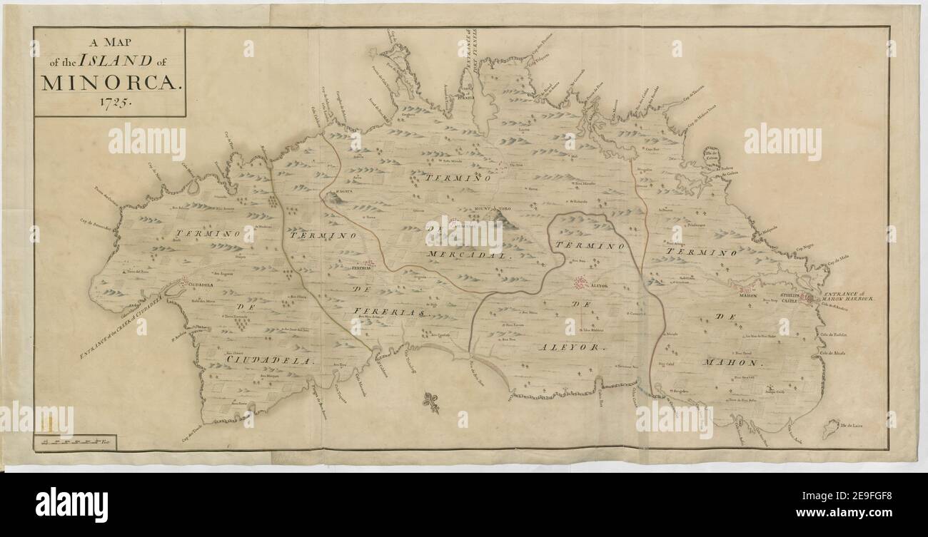 Minorca map hi-res stock photography and images - Alamy