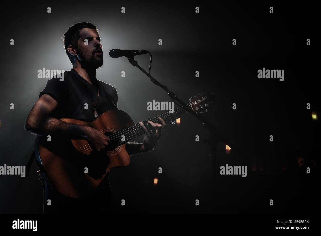 Singer songwriter Nick Mulvey performing live on stage at Scale in ...