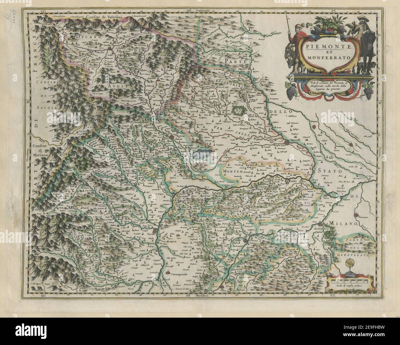 Piemonte map hi-res stock photography and images - Alamy