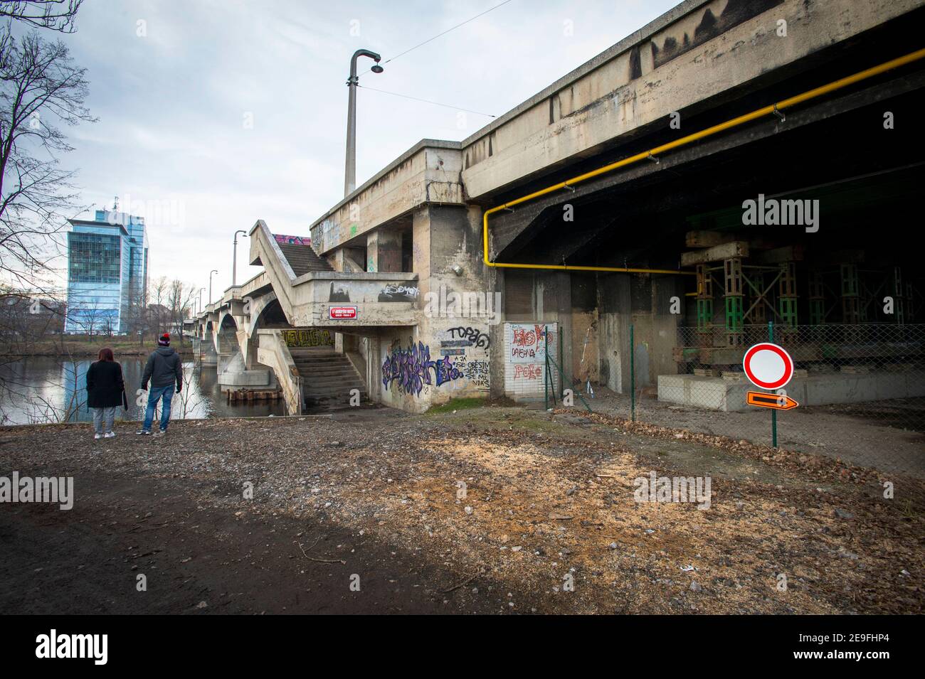 Prague, Czech Republic. 21st Jan, 2021. The January 21st, 2021, view on ...