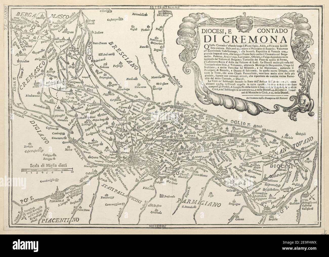 Map of cremona hi-res stock photography and images - Alamy