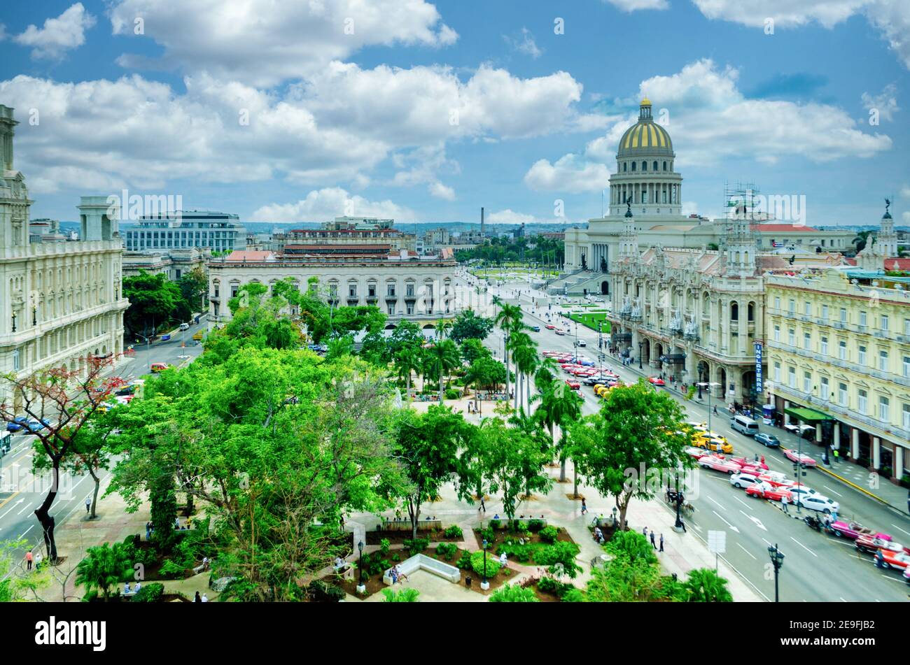 Havana skyline aerial view, Cuba Stock Photo - Alamy