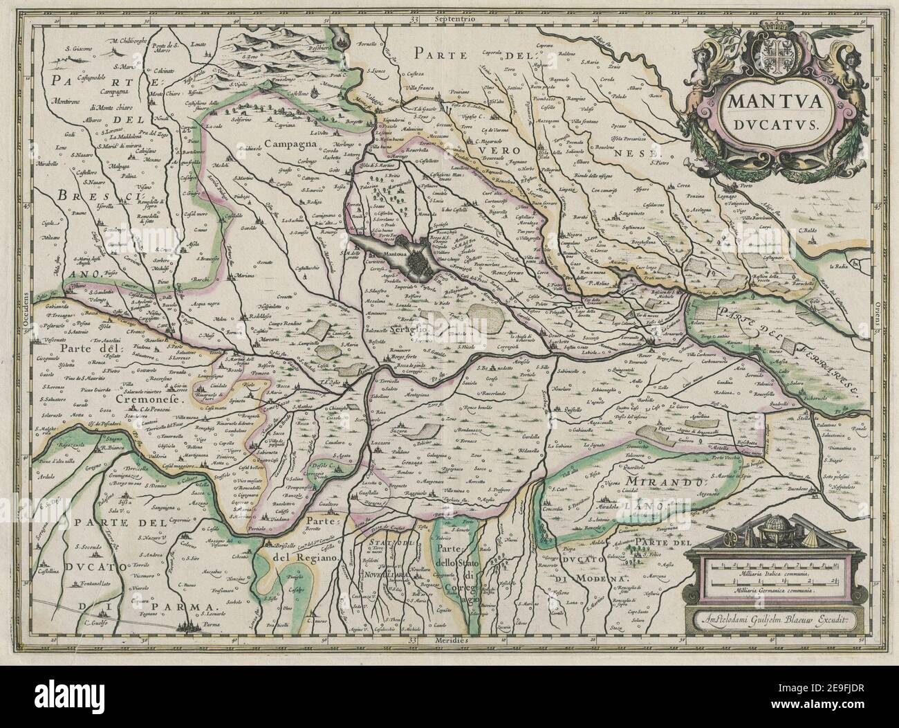 Mantua map hi-res stock photography and images - Alamy