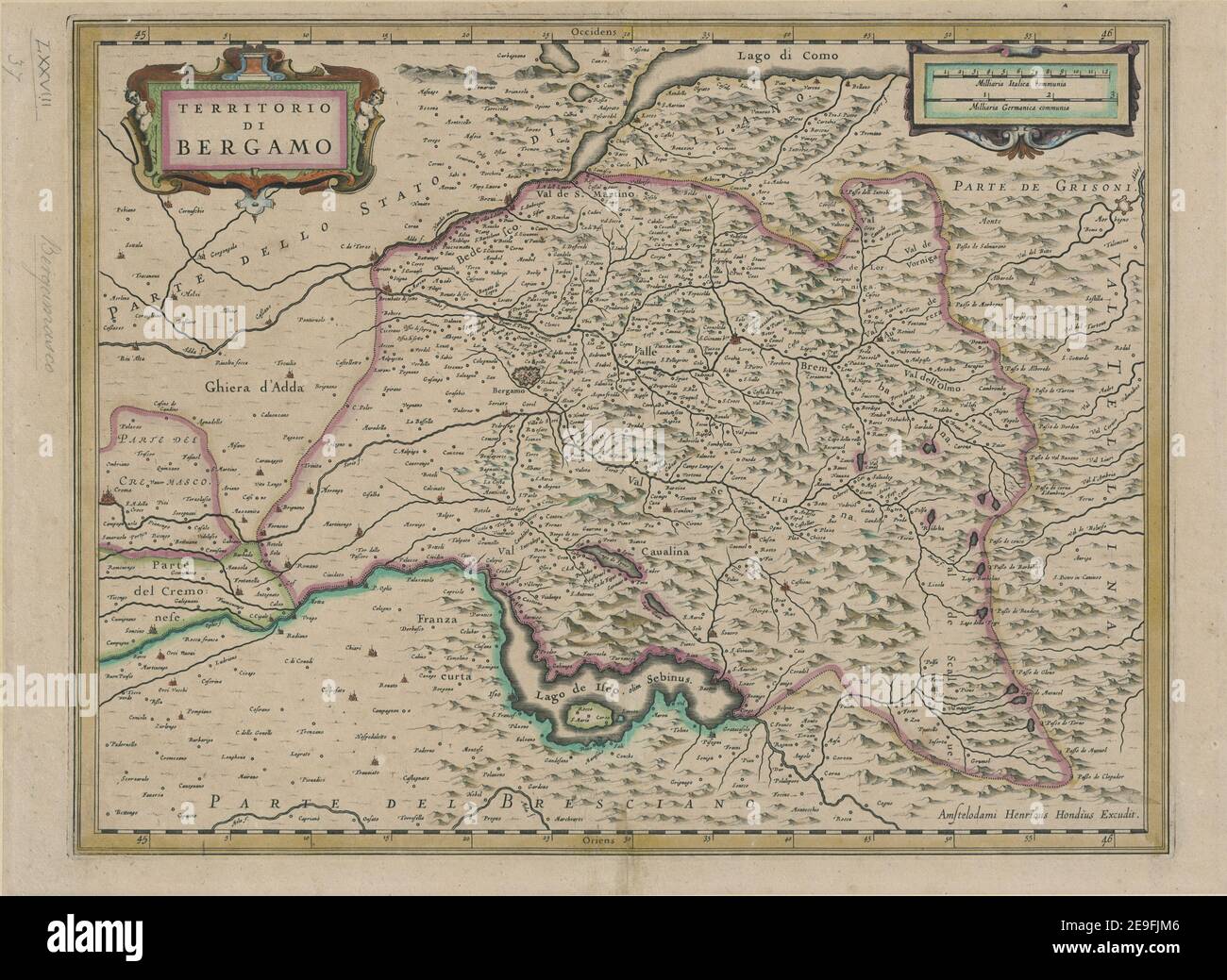 Bergamo map hi-res stock photography and images - Alamy