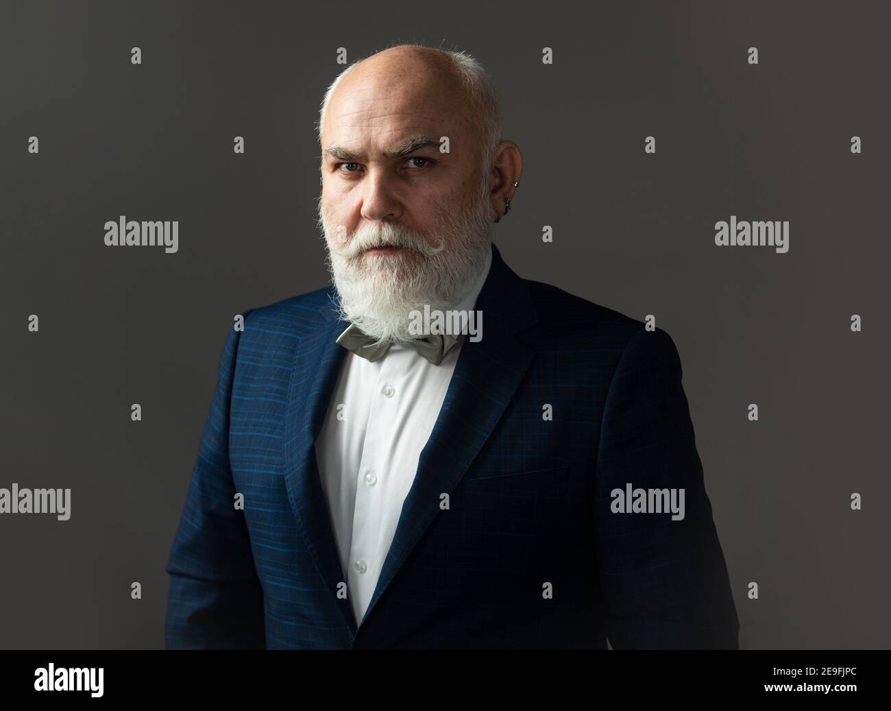 Serious Senior. Middle aged man. Grandfather, grandpa Stock Photo - Alamy