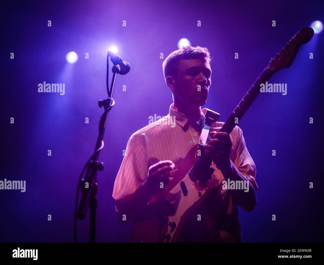 Teleman performing live on stage at The Forum in London Stock Photo - Alamy