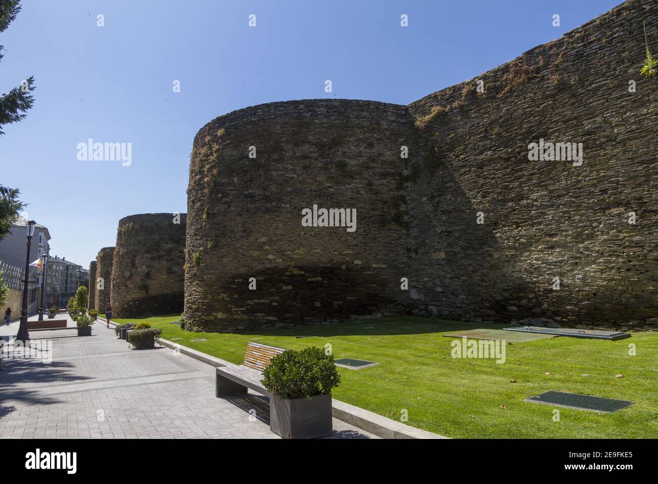 Brick fortress under a clear blue sky Stock Photo - Alamy