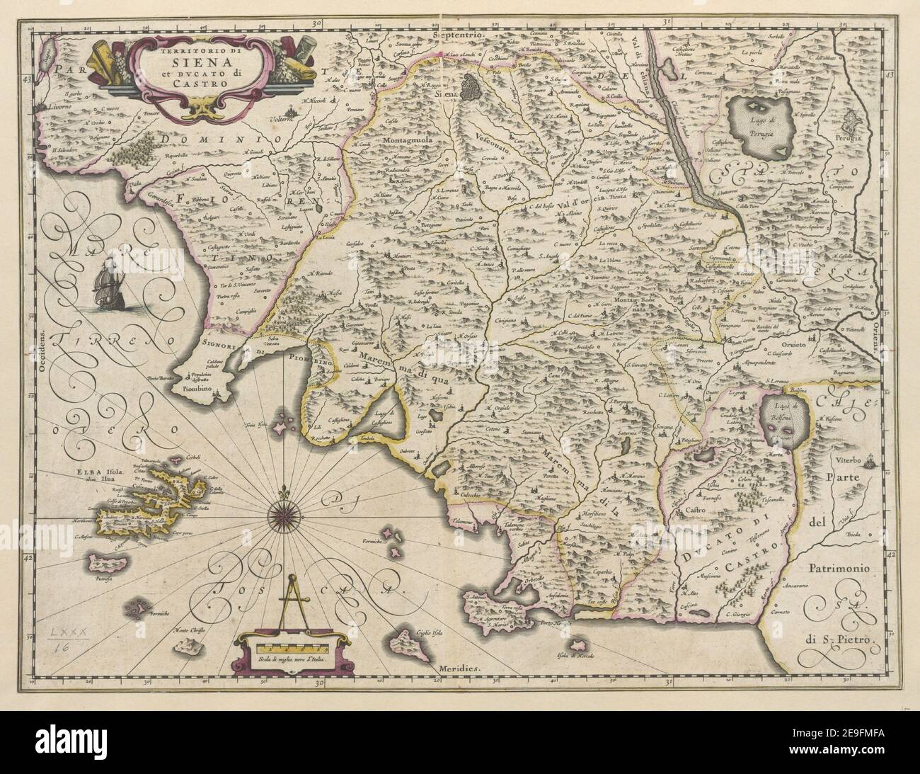 Siena map hi-res stock photography and images - Alamy