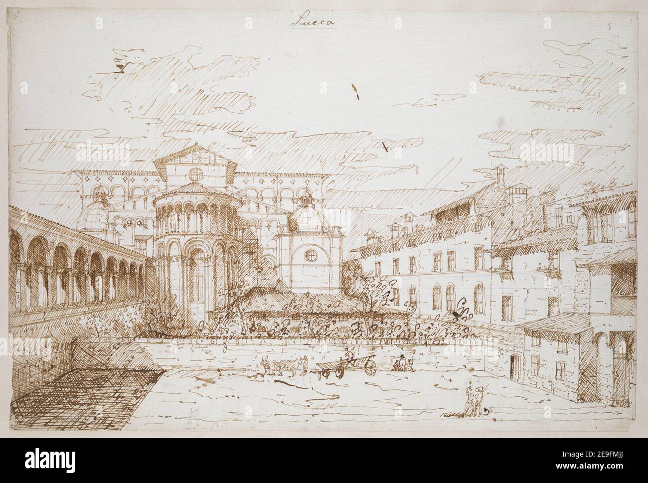 Lucca Cathedral from the Palazzo dell'Arcivescovado . Author Bellotto ...