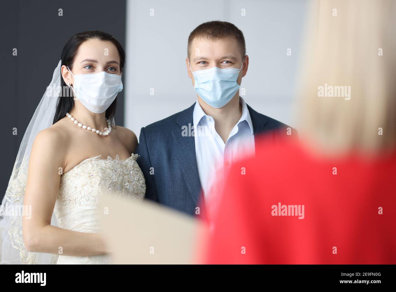 Wedding in masks hi-res stock photography and images - Alamy