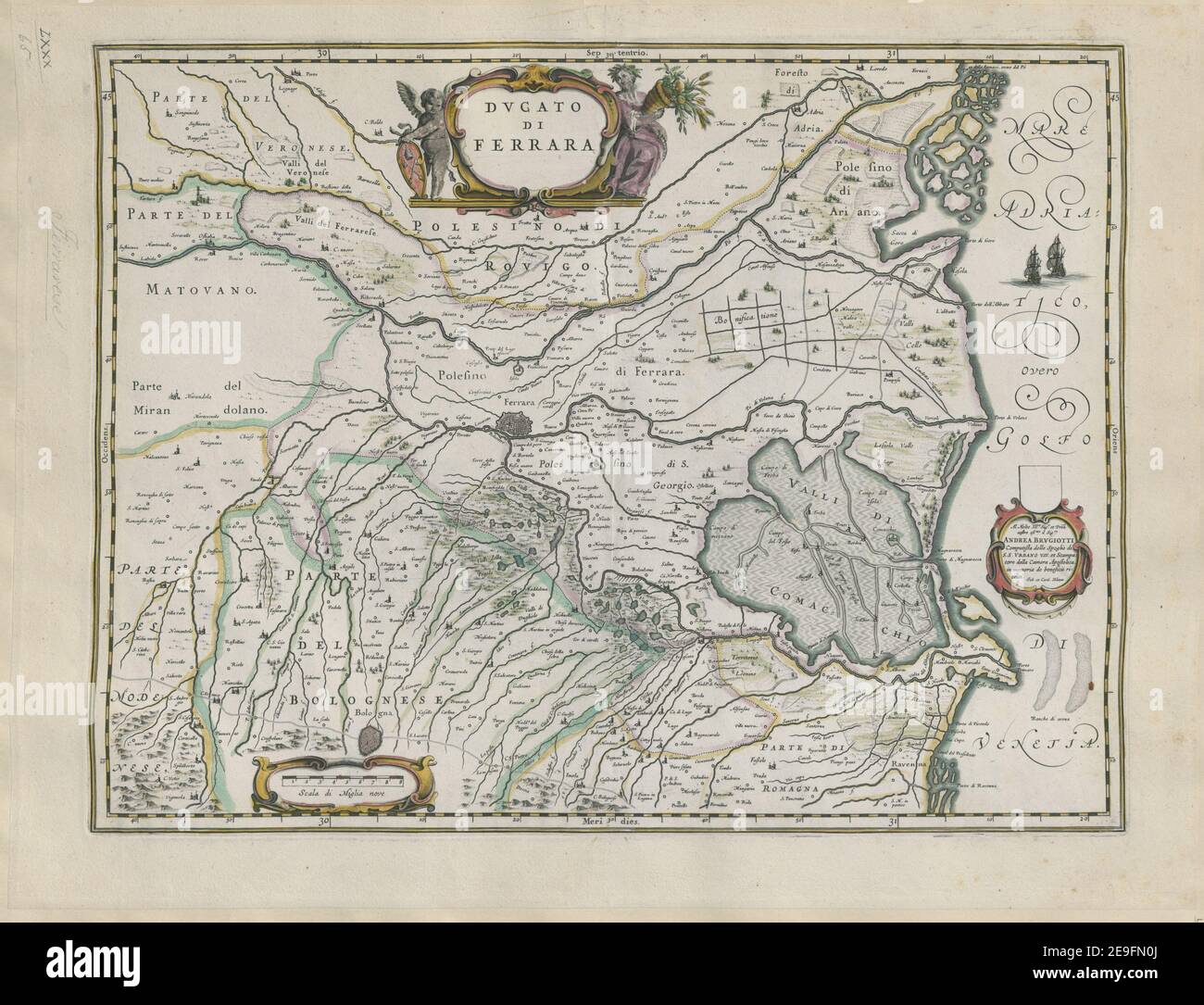 Map of ferrara hi-res stock photography and images - Alamy