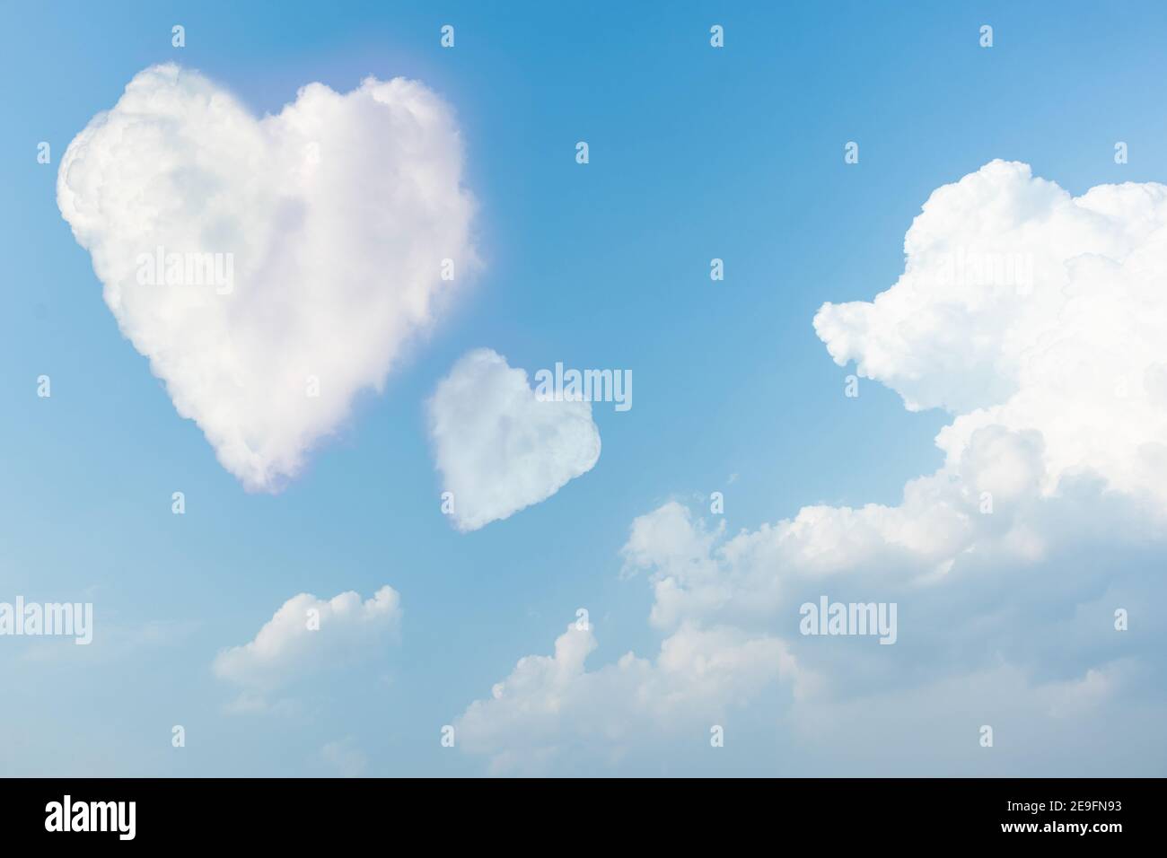 Heart shaped love cloud clouds hi-res stock photography and images - Alamy