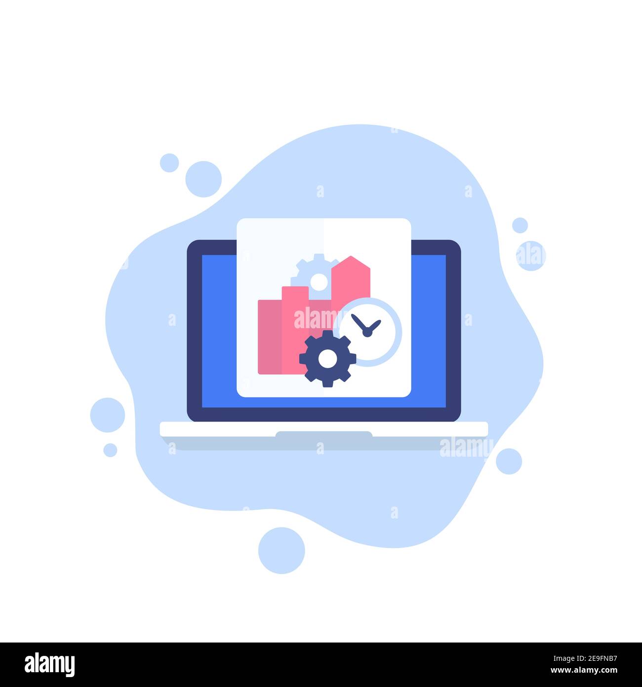 productivity, business software vector icon Stock Vector Image & Art ...