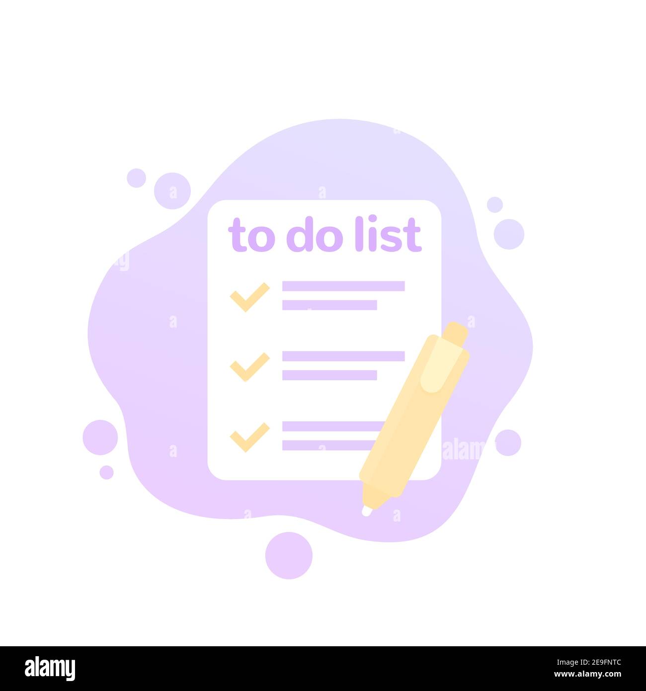 to do list, vector illustration Stock Vector Image & Art - Alamy