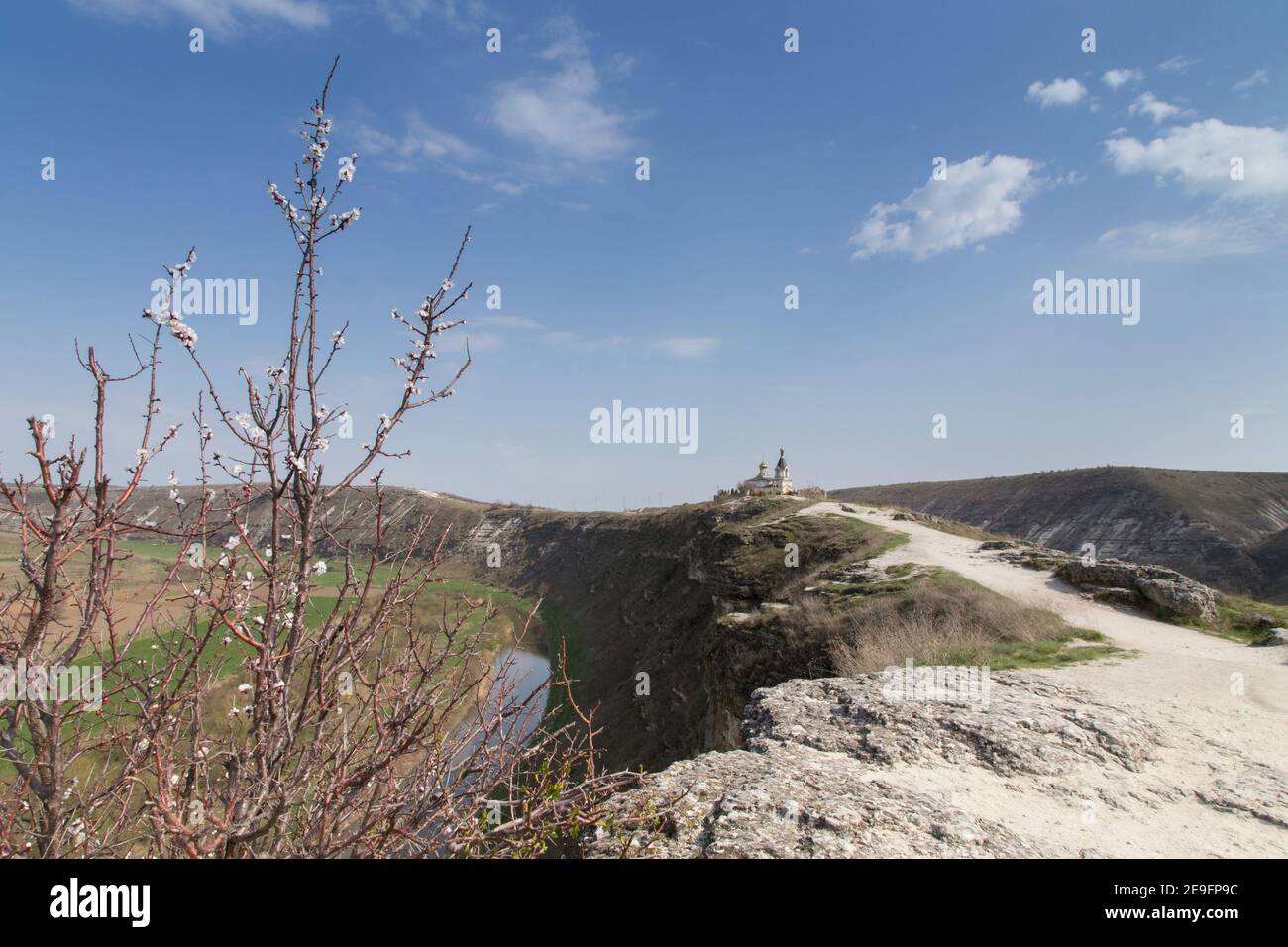 The monastery by Butuceni in the Republic of Moldova. The historical ...
