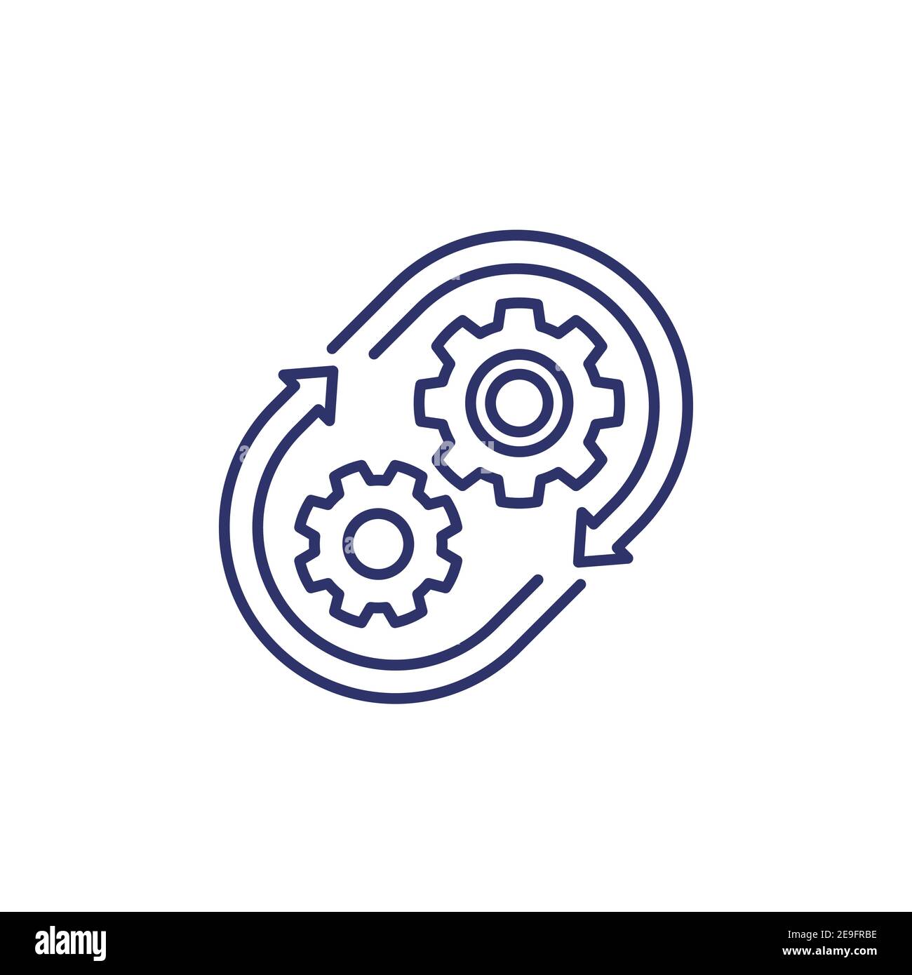 ongoing process, cycle icon, line Stock Vector Image & Art - Alamy