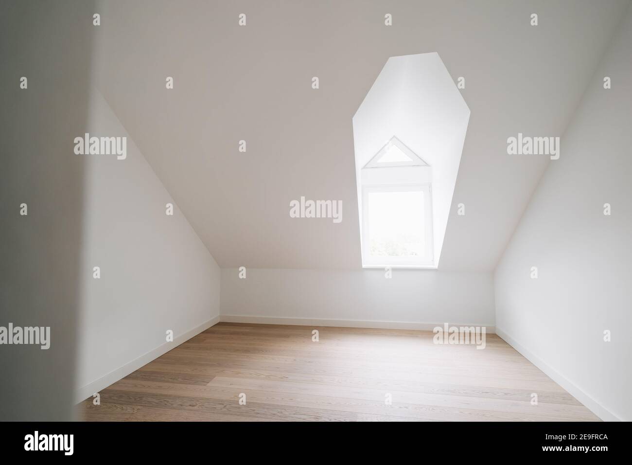 an empty attic in a haouse in daylight Stock Photo - Alamy
