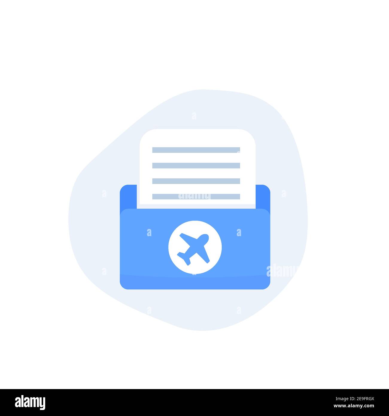 flight documents icon, flat vector Stock Vector Image & Art - Alamy