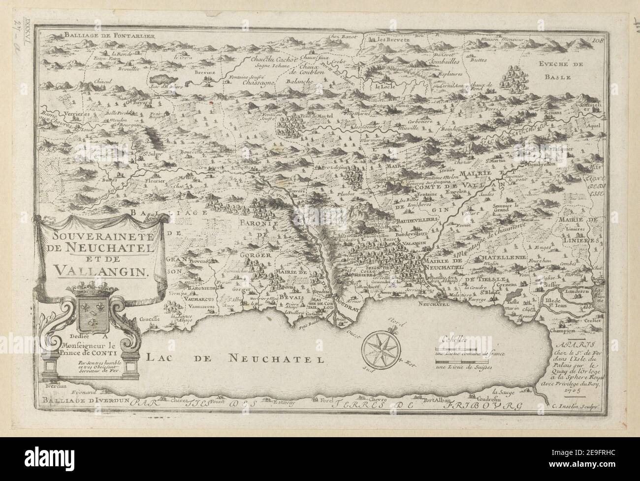 Neuchatel map hi-res stock photography and images - Alamy