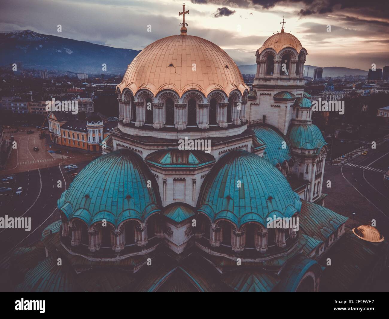 Alexander Nevsky Cathedral in the city of Sofia, Bulgaria Stock Photo ...