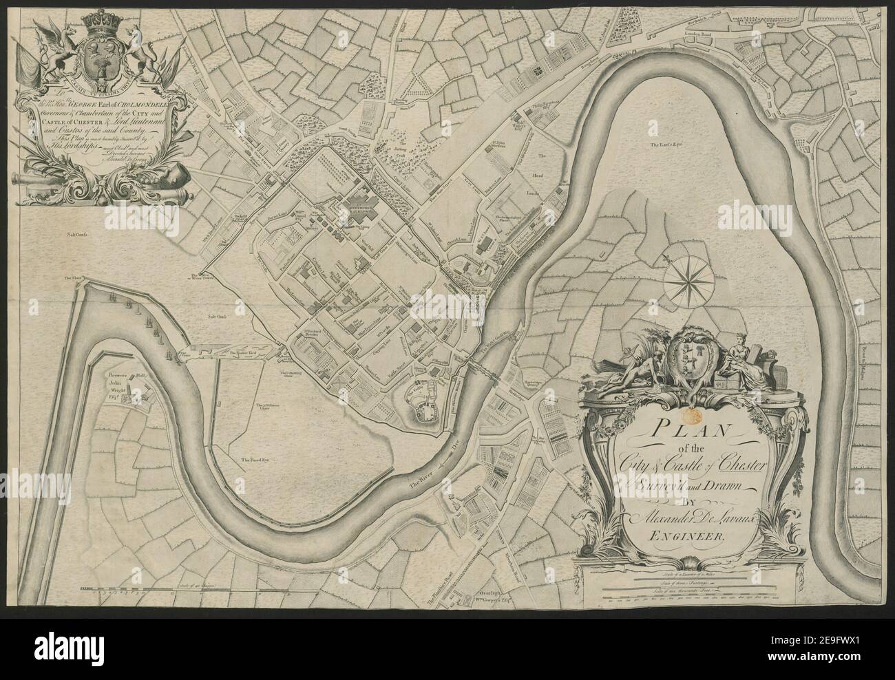 Chester map hi-res stock photography and images - Alamy