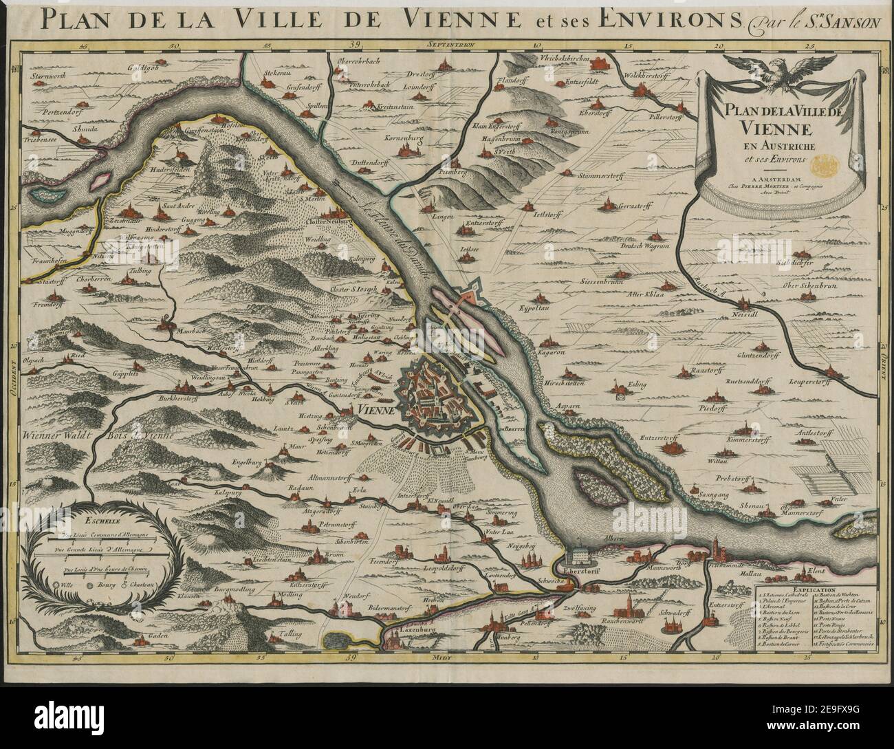 Plan de la ville de vienne hi-res stock photography and images - Alamy