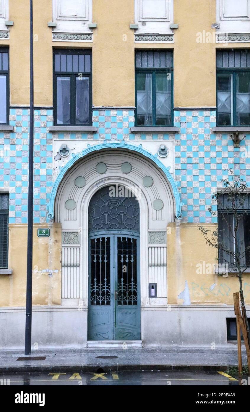 Smielowski House in Ljubljana Stock Photo - Alamy