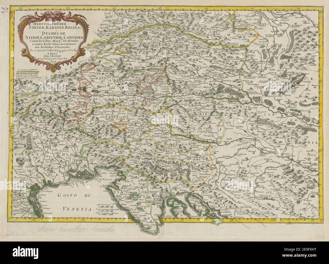 Karnten map hi-res stock photography and images - Alamy