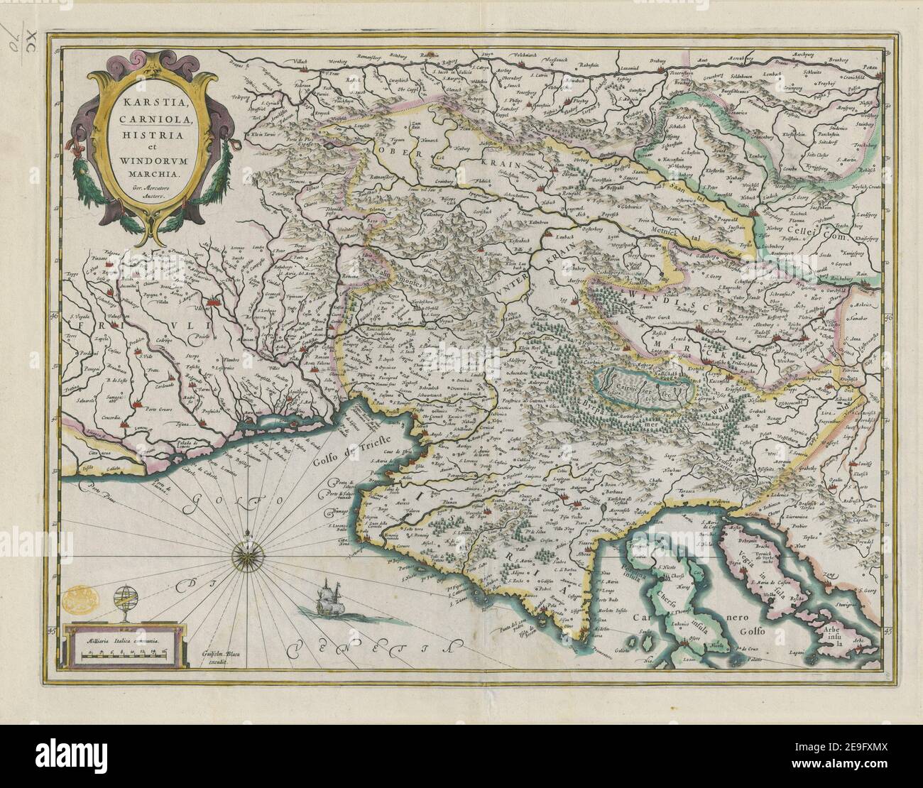 Carniola map hi-res stock photography and images - Alamy