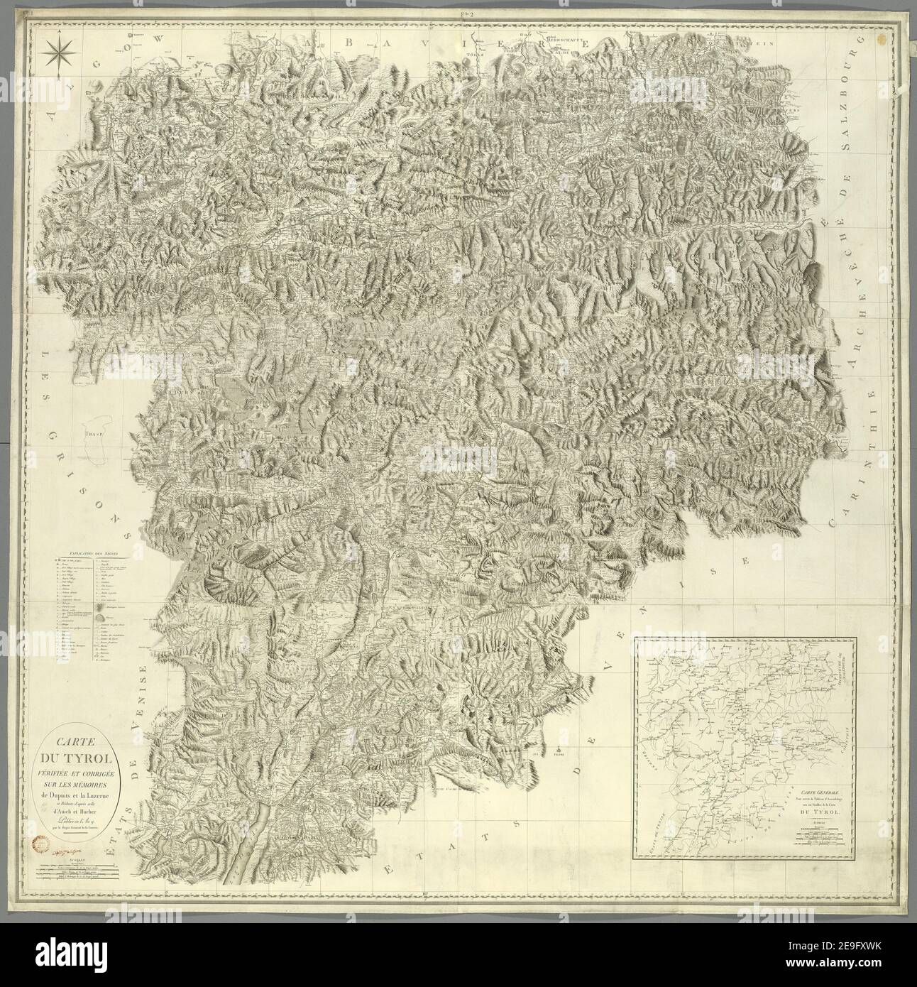 CARTE DU TYROL Map information: Title: CARTE DU TYROL 90.88.8 TAB.END ...