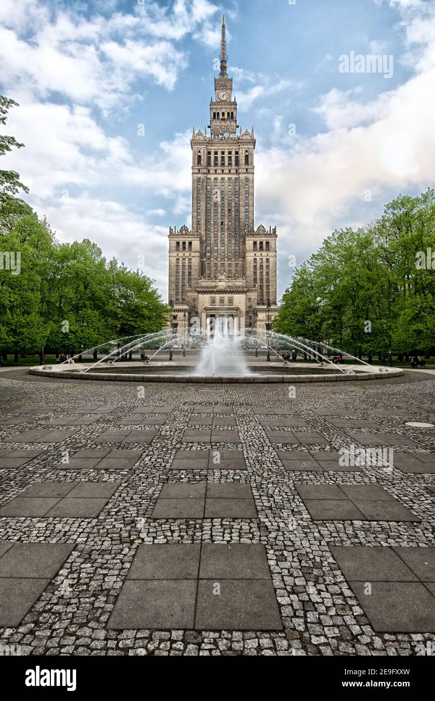 Palace of Culture and Science in Warsaw Stock Photo - Alamy