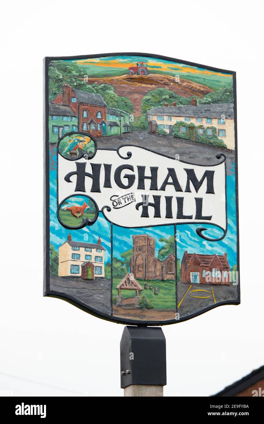 Decorated village signposts hi-res stock photography and images - Alamy