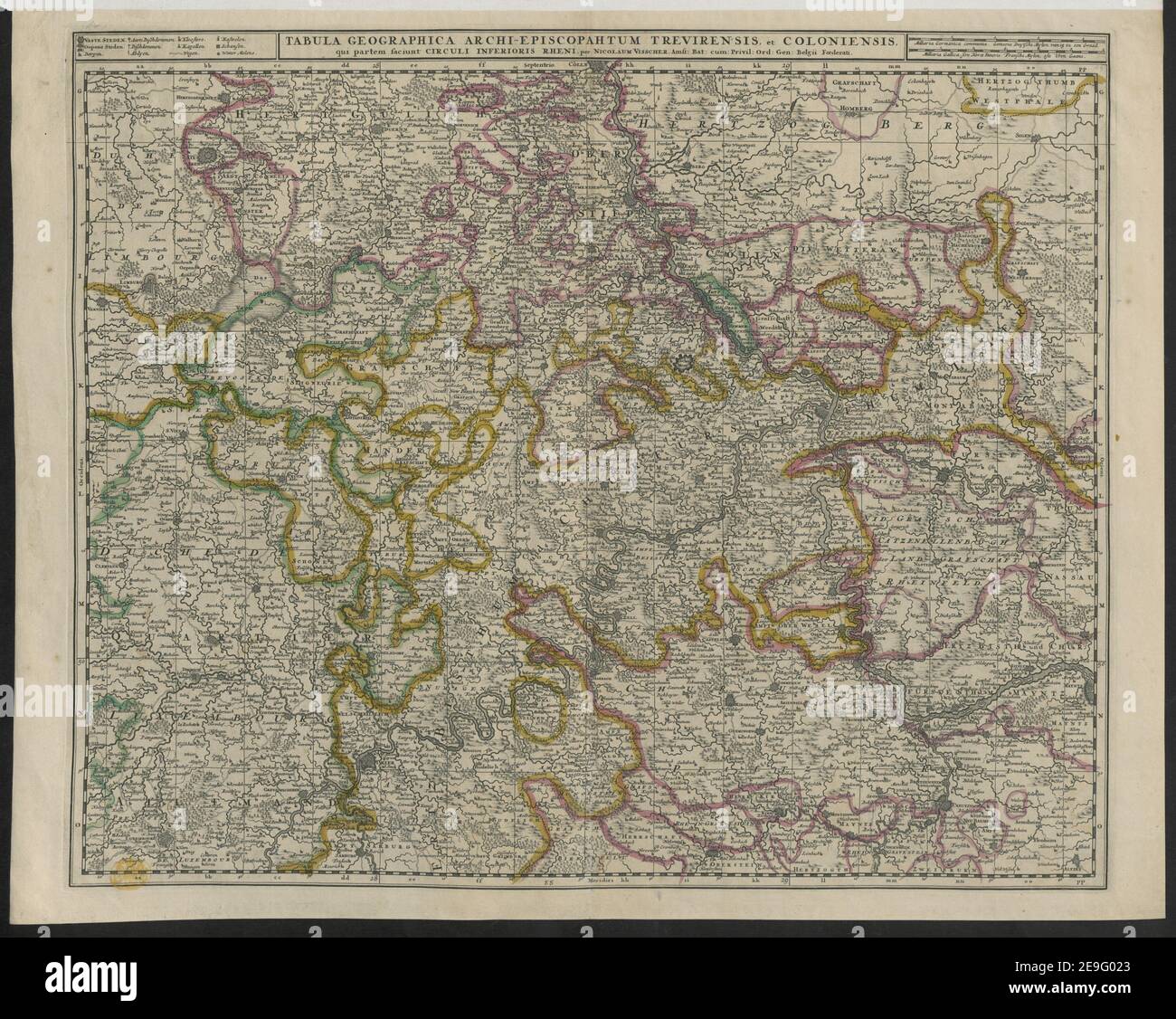 Visscher map hi-res stock photography and images - Alamy