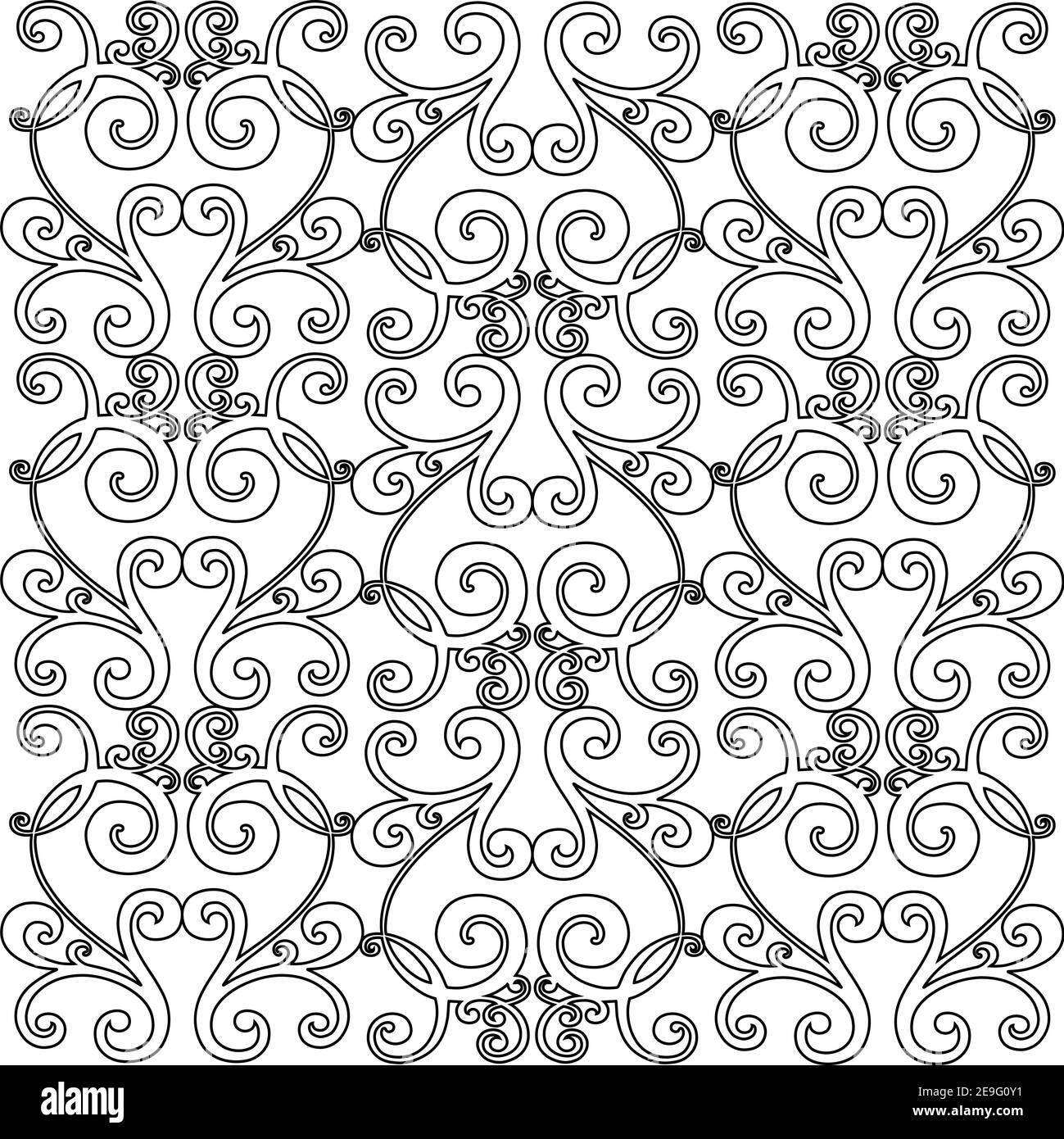 Vector damask vintage baroque ornament. Vector vintage baroque ornament ...